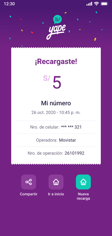 ¿Cómo realizo recargas de saldo de celular con Yape? | Centro de Ayuda ...