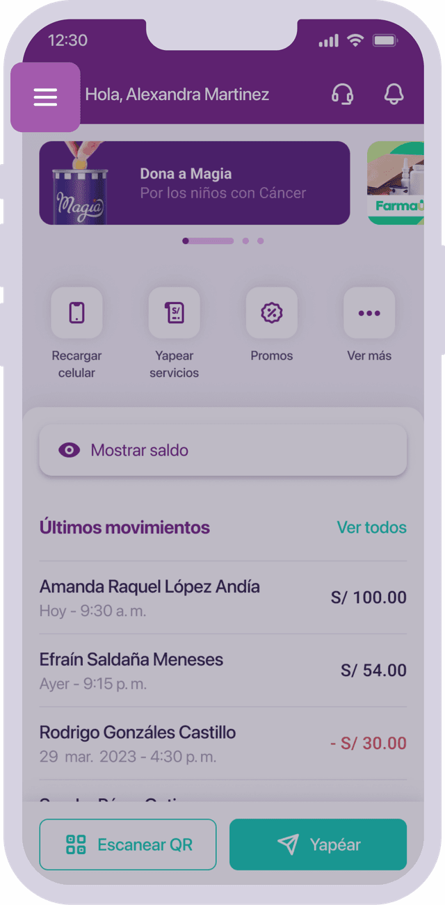 Configurar la “Confirmación de yapeo alto” | Centro de Ayuda Yape | Yape