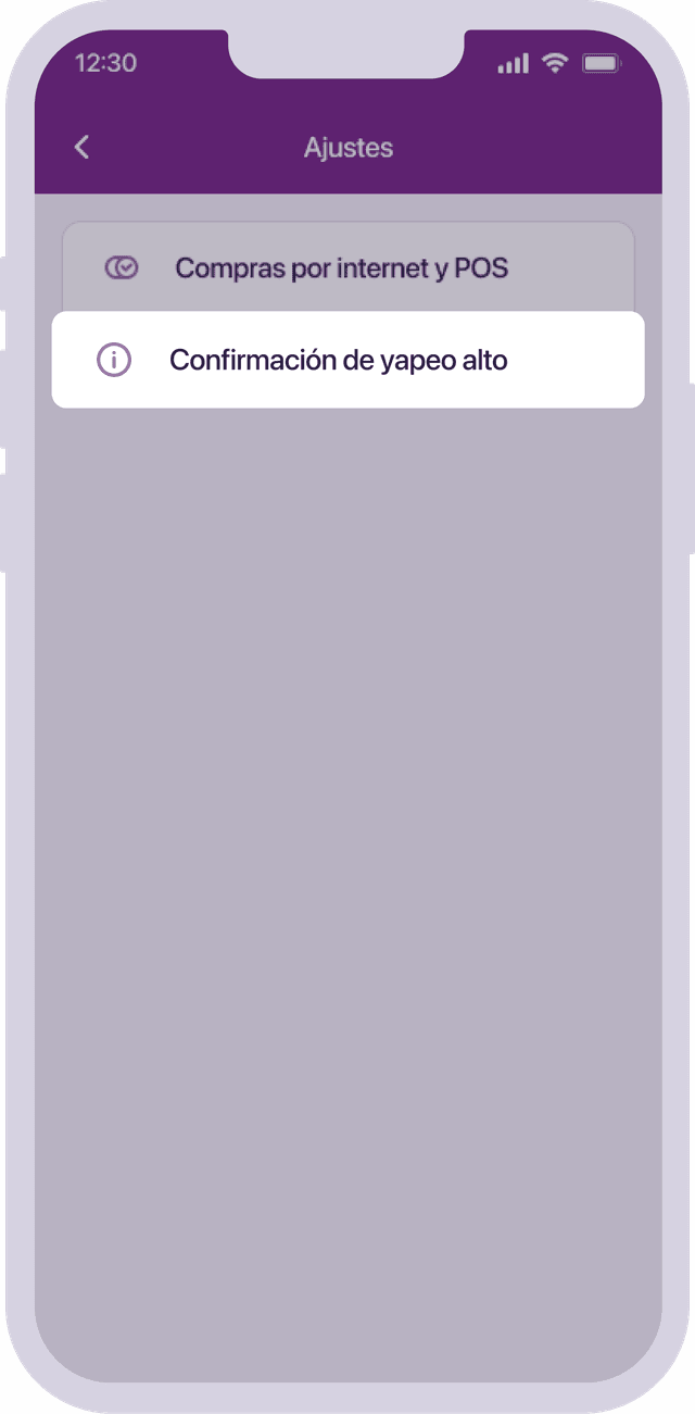 Configurar la “Confirmación de yapeo alto” | Centro de Ayuda Yape | Yape