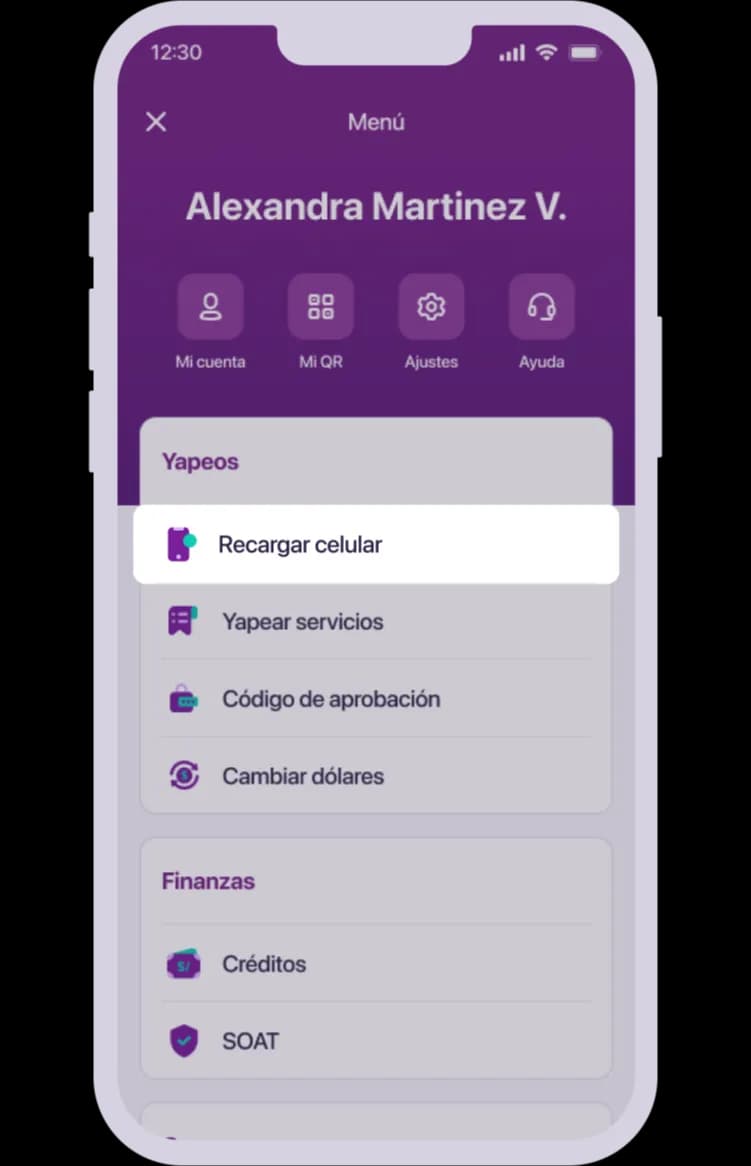 Recarga tu celular con Yape | Yape