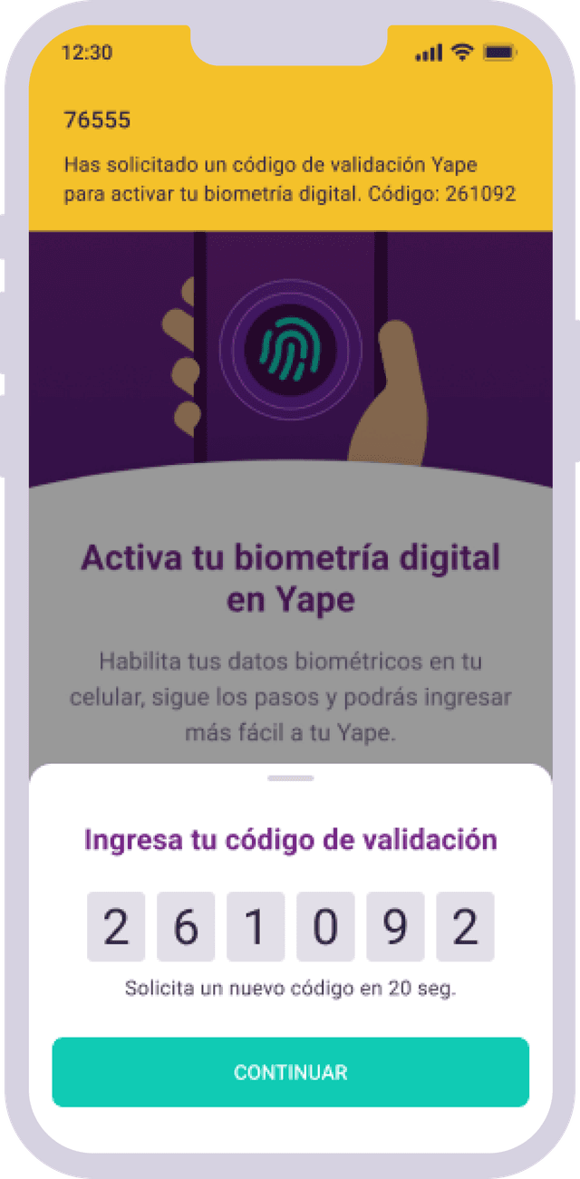 ¿Cómo activo o desactivo la biometría digital en Yape? | Centro de Ayuda Yape | Yape