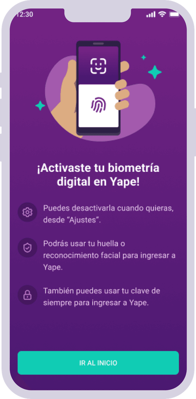 ¿Cómo activo o desactivo la biometría digital en Yape? | Centro de ...